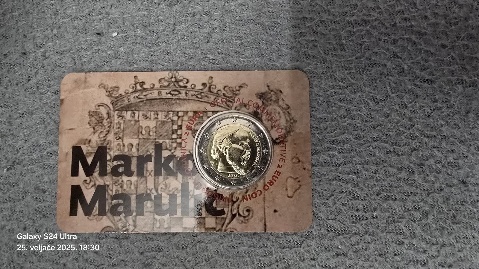 Marko Marulic card coin novo
