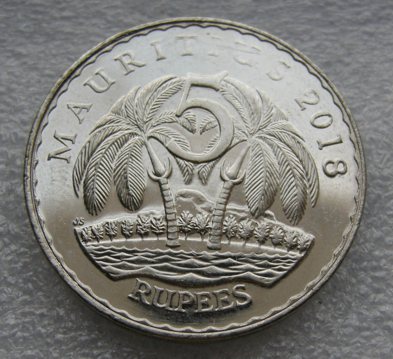 Mauritius 5 Rupees 2018