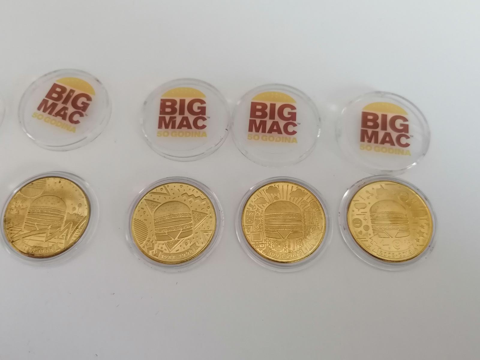 McCoin komplet 5 komada, 50 godina BigMaca