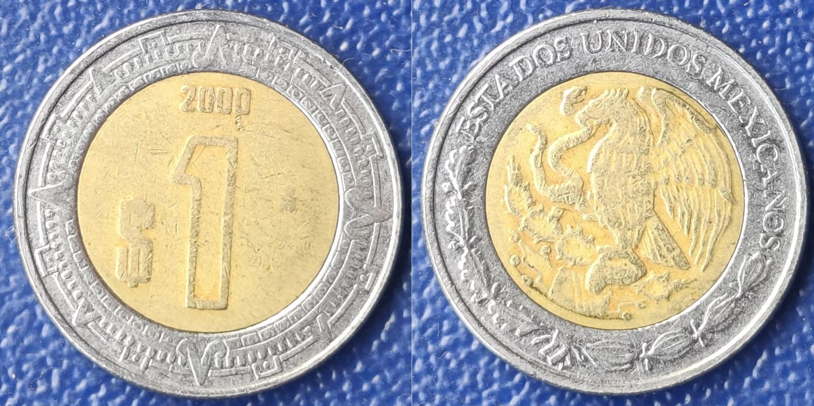 Mexico 1 peso, 2000