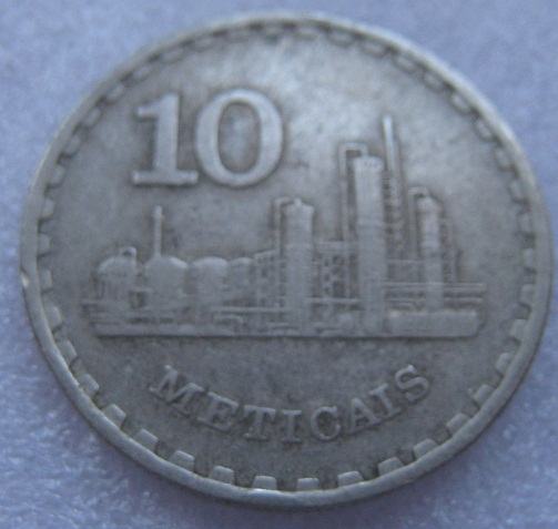 MOZAMBIQUE 10 METICAIS 1980