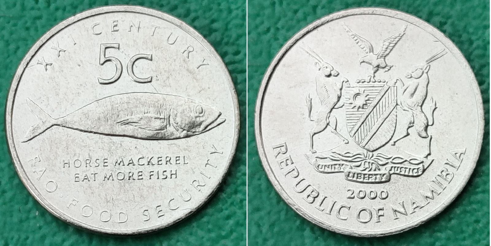 Namibia 5 cents, 2000 FAO UNC