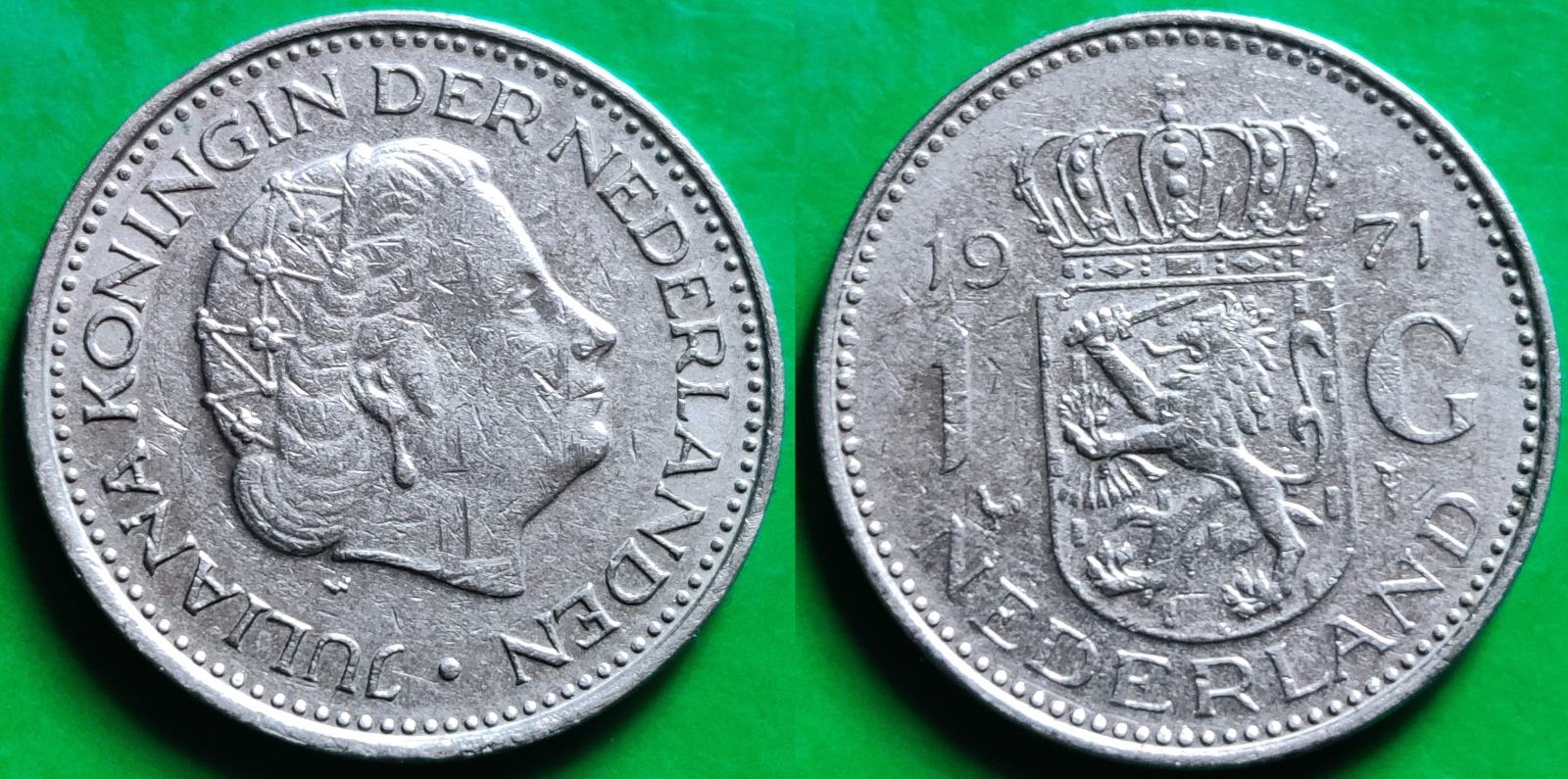 Netherlands 1 gulden, 1971 ***/ 0,80 EURO