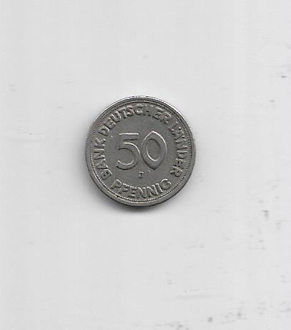 Njemačka 50 Pfenning 1949 J