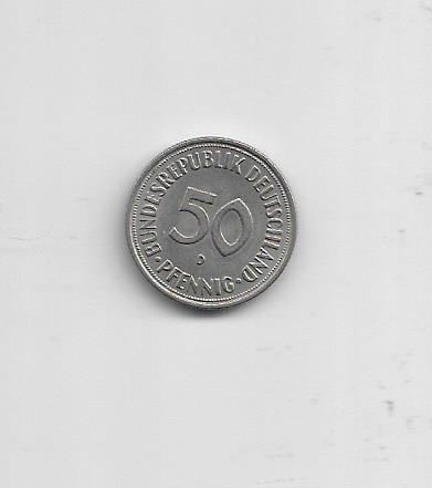 Njemačka 50 Pfenning 1950 D