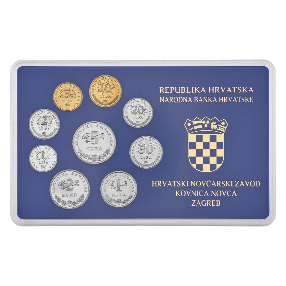 Numizmatički kompleti kovanog novca kuna i lipa - 1993. godina