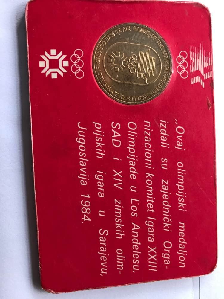 OLIMPIJSKI MEDALJON SARAJEVO 1984