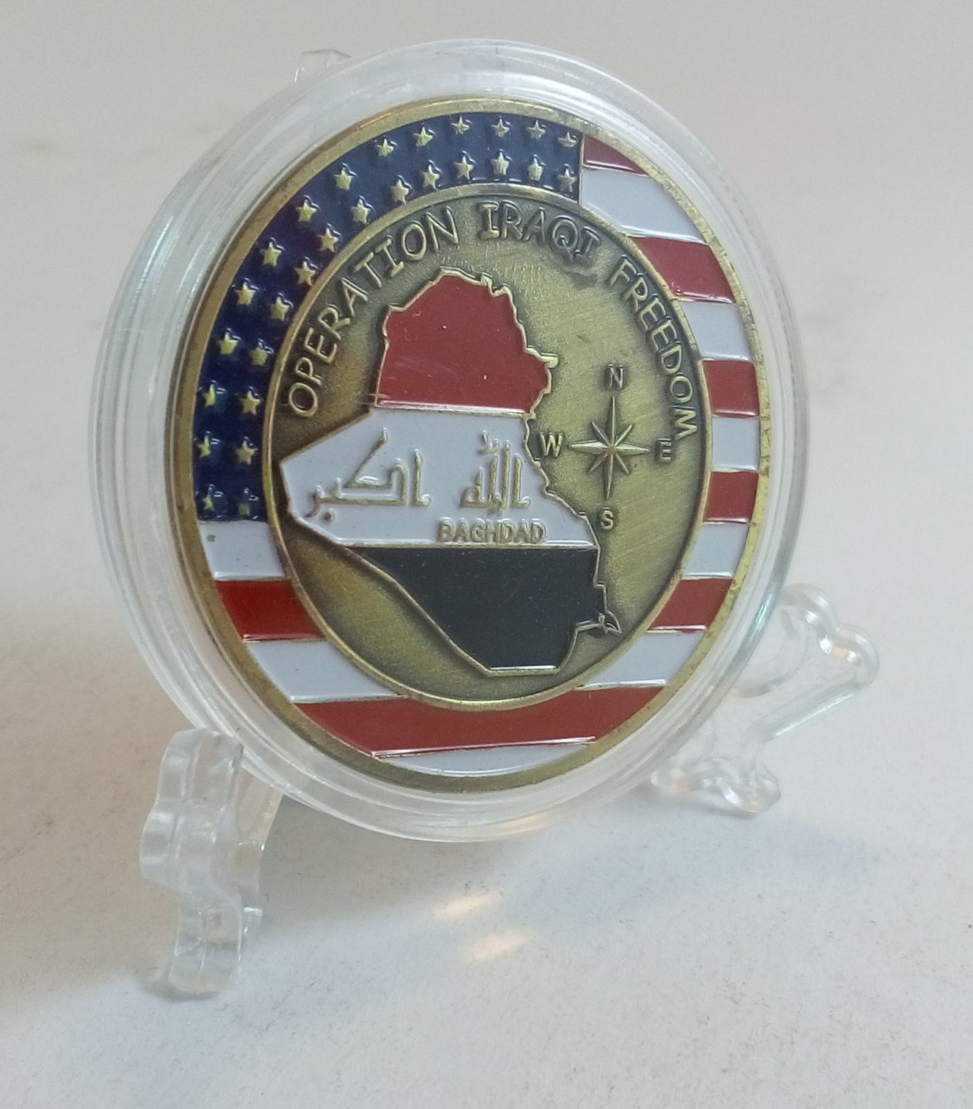 operation iraqi freedom--challenge coin