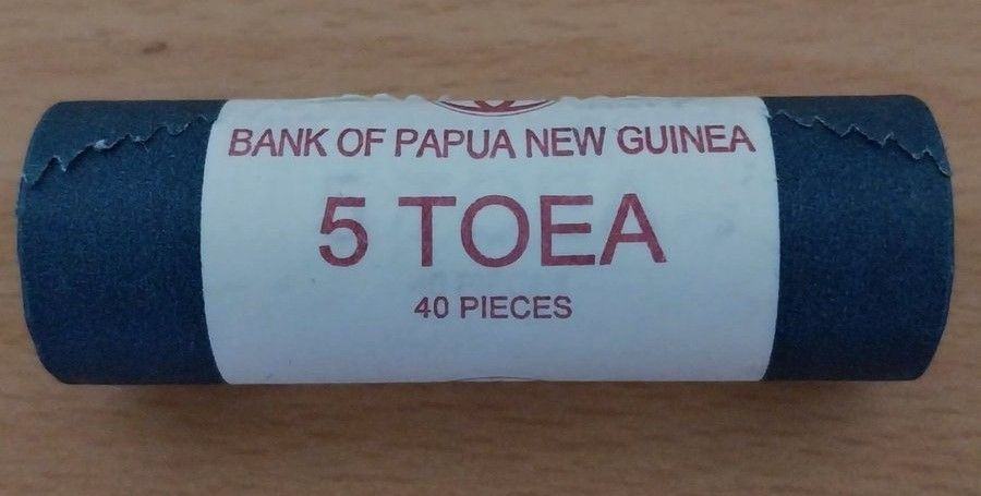 Papua New Guinea 5 Toea 2010 rolica 40 komada RIJETKO
