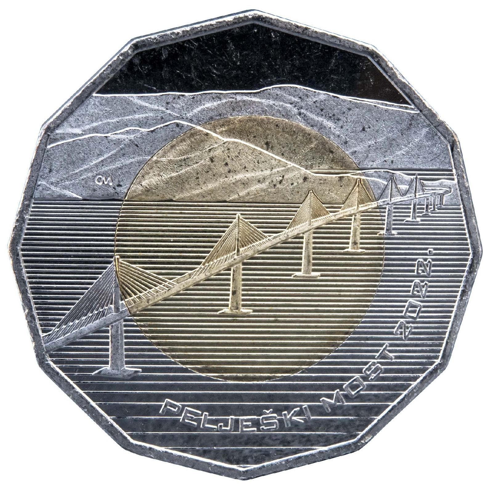 Pelješki most 25 kn kovanica