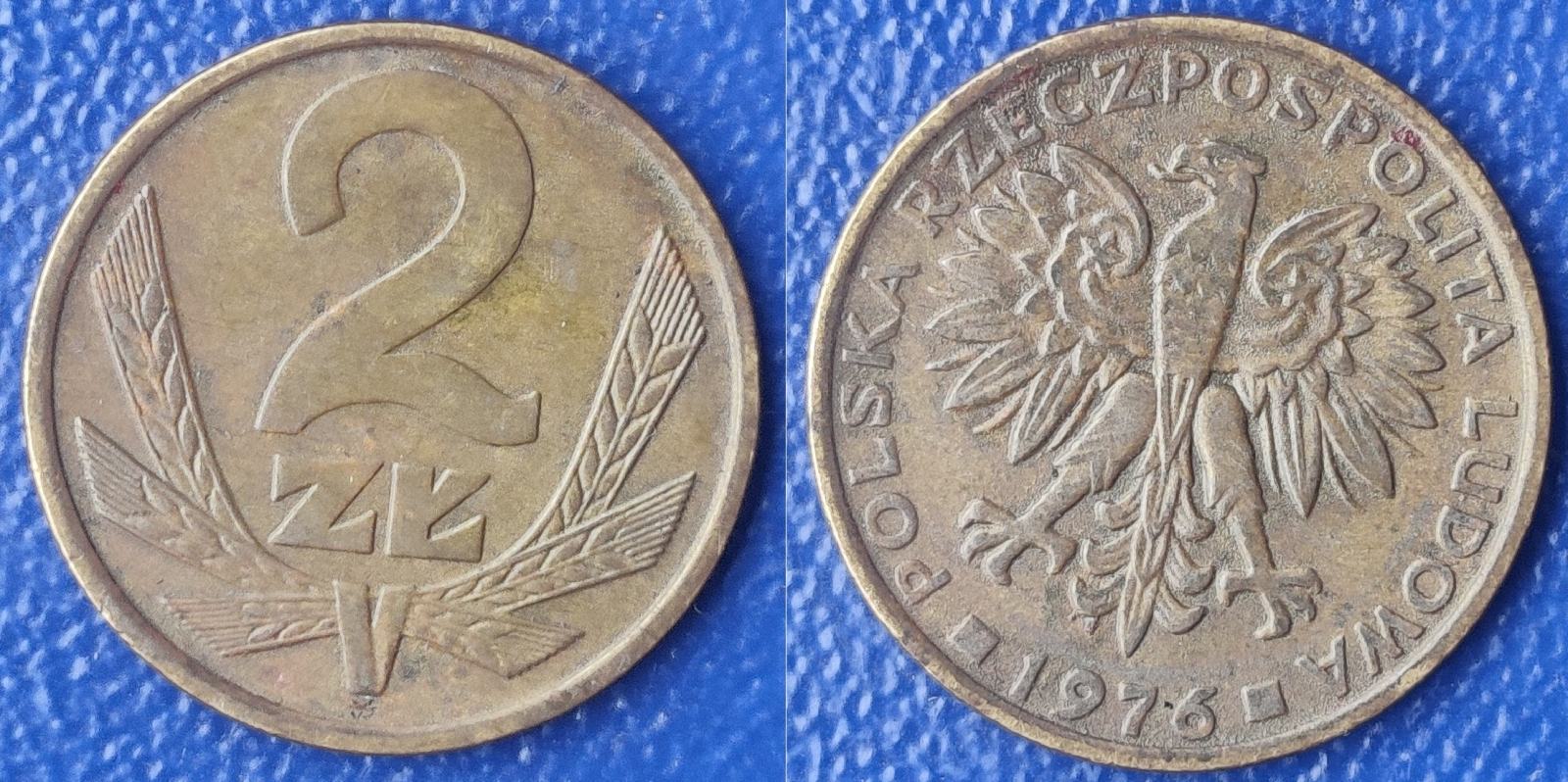 Poland 2 zlote, 1976