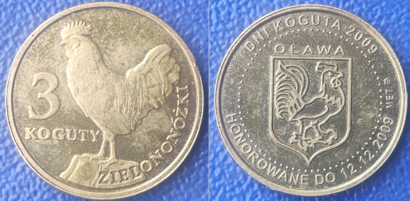 Poland 3 Koguty - Oława Numista Rarity index: 90!!!