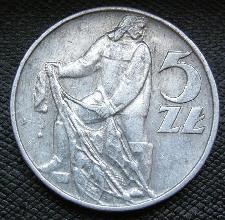 POLAND 5 ZLOTYCH 1974