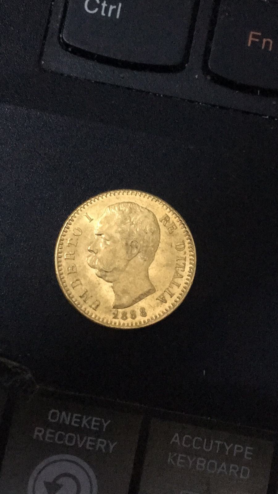 Prodajem zlatnik 20 lira iz 1888