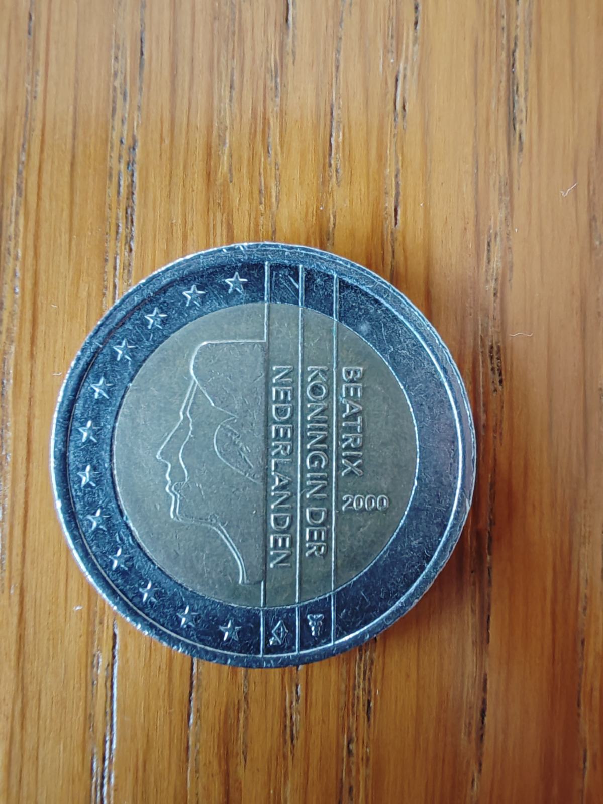 Rijetka kovanica 2 eura Beatrix Koningin der Nederlanden 2000 i 2001g.