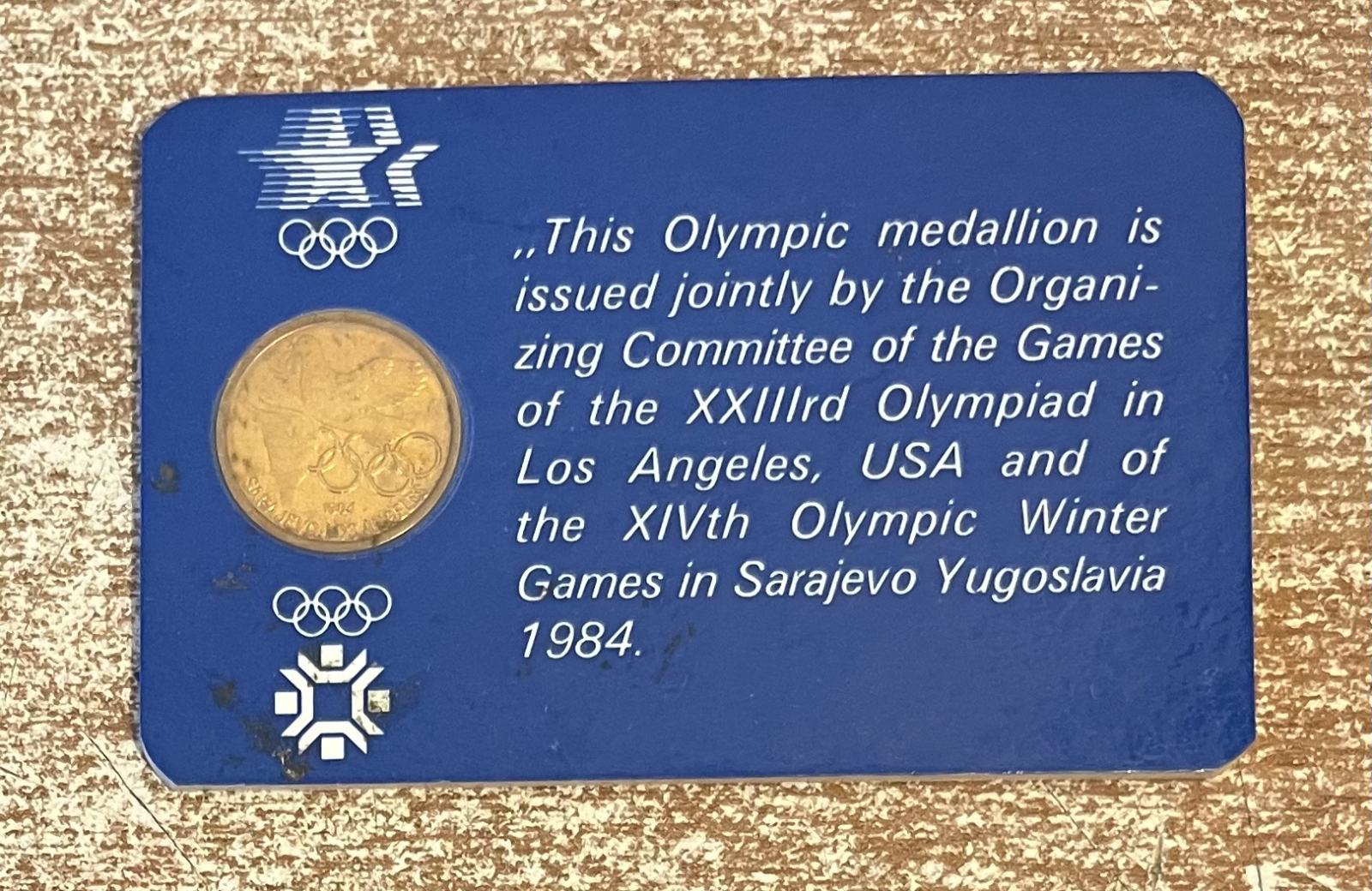 SARAJEVO 84, ZOI - OLIMPIJSKA MEDALJA