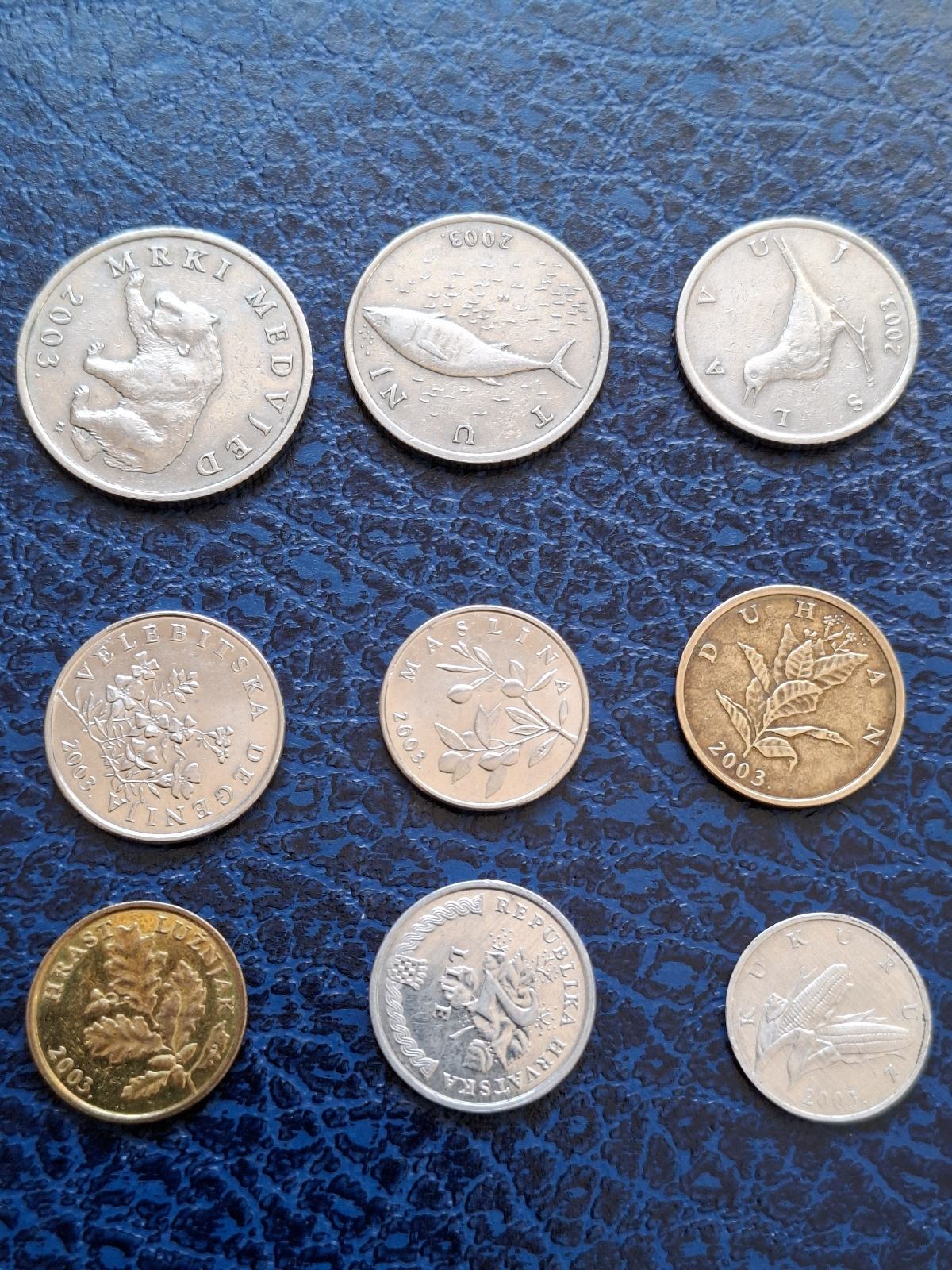 Set kovanica od 1 lipe do 5 kuna 2004 god.