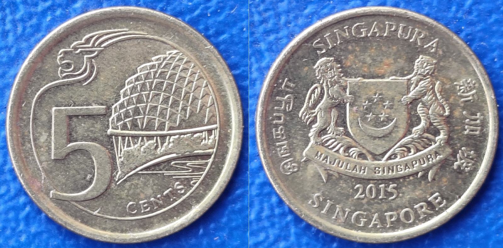 Singapore 5 cents, 2015
