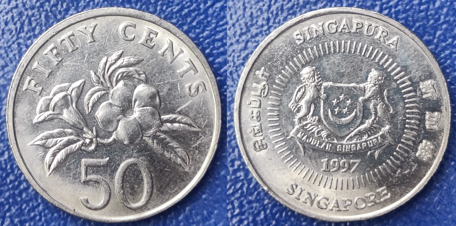 Singapore 50 cents, 1997