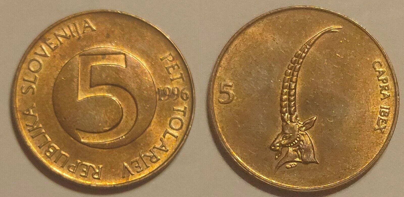 Slovenia 5 tolarjev, 1996