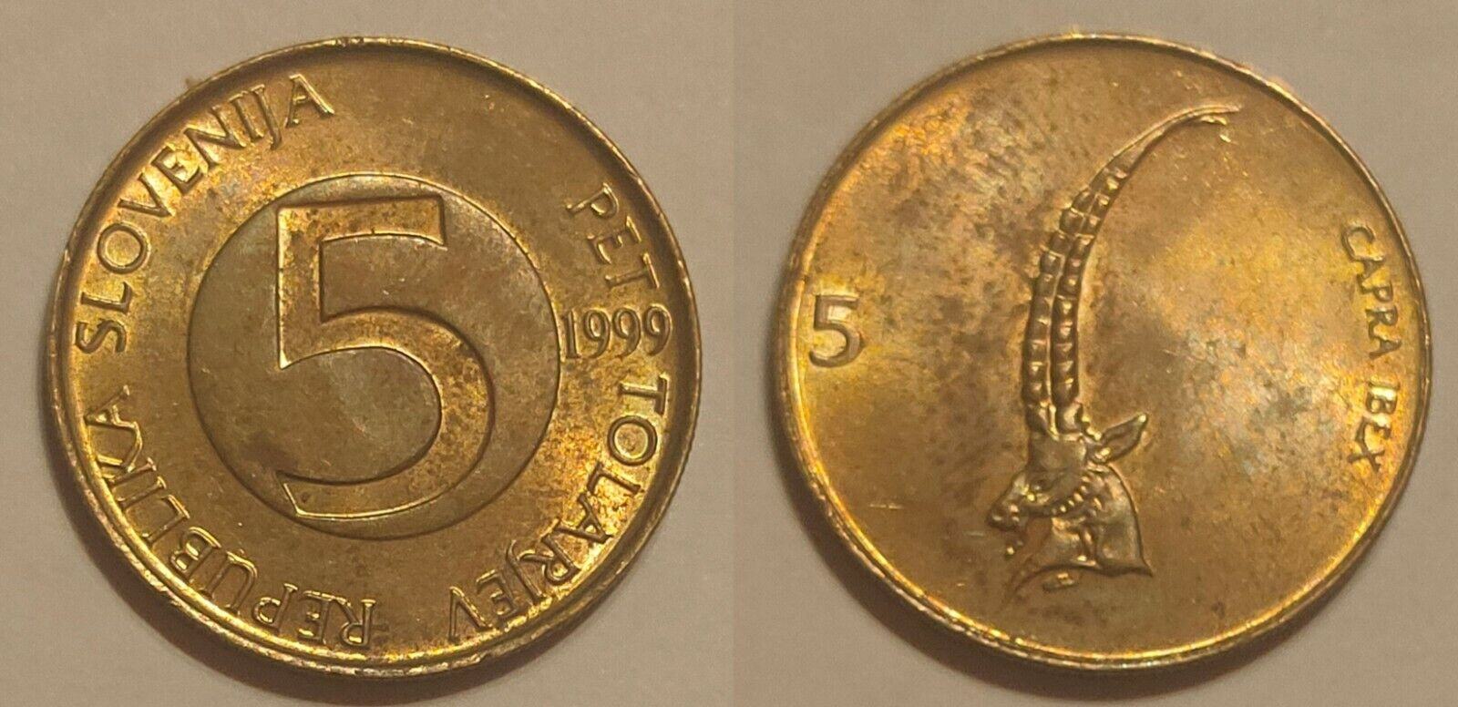 Slovenia 5 tolarjev, 1999