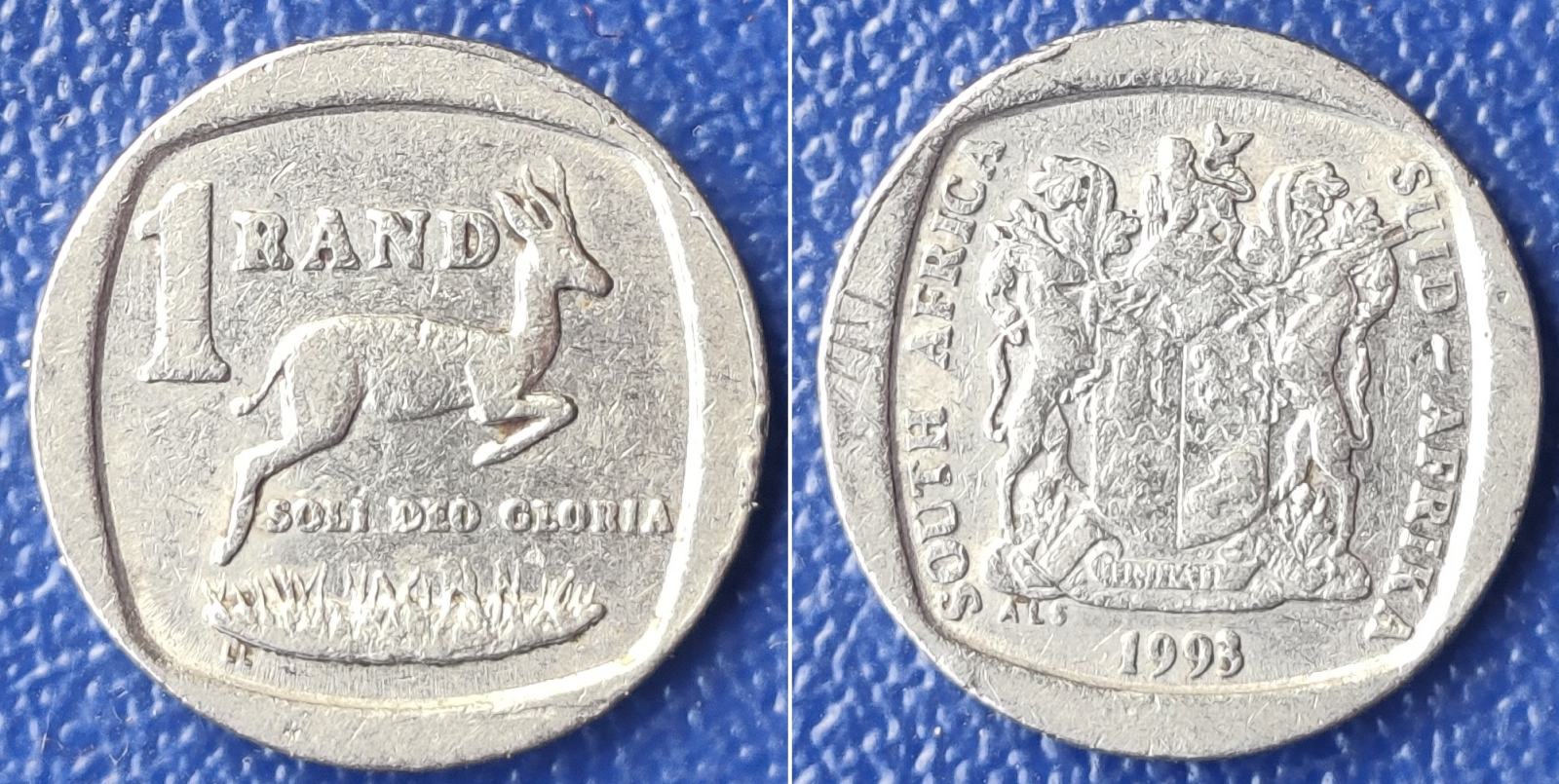 South Africa 1 rand, 1993