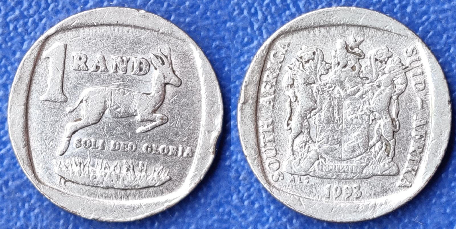 South Africa 1 rand, 1993