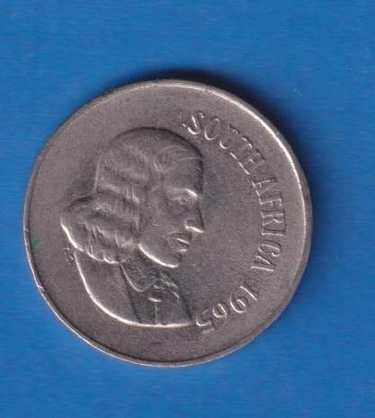 SOUTH AFRICA 10 CENT RAND 1965 / 1663
