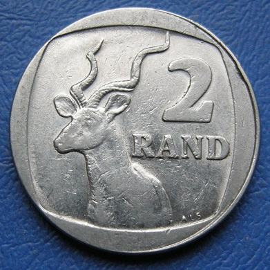 SOUTH AFRICA 2 RAND 1989