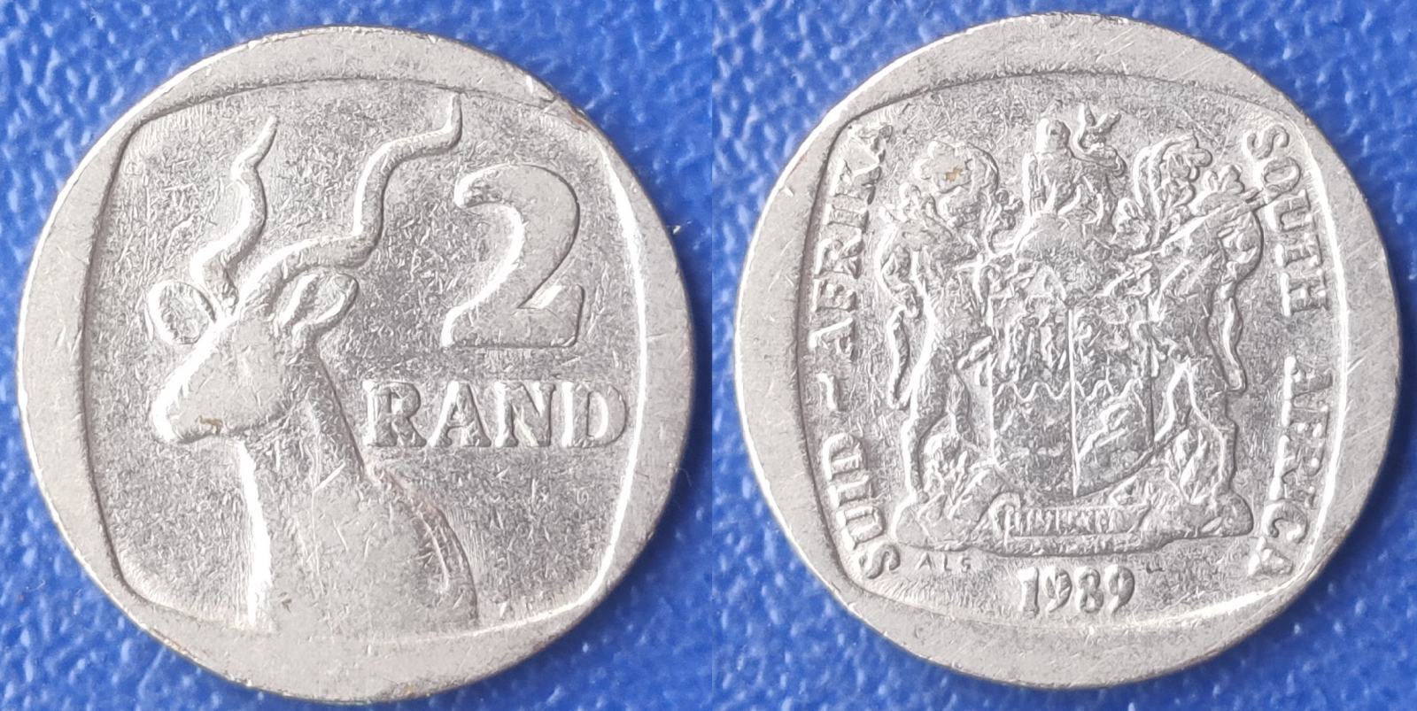 South Africa 2 rand, 1989
