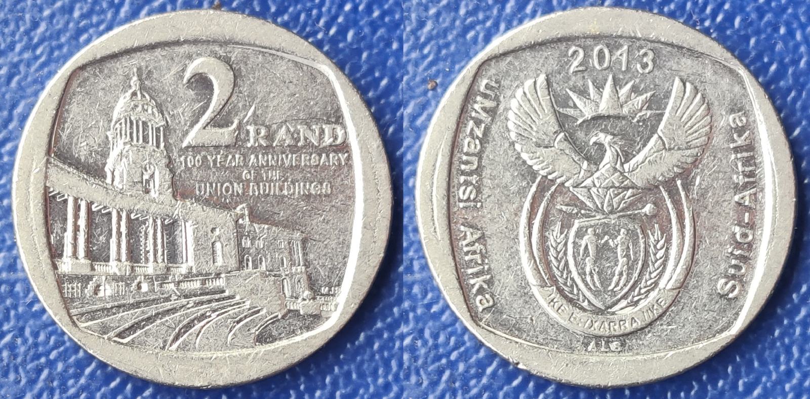 South Africa 2 rand 2013 100th Anniversary of the Union Buildings