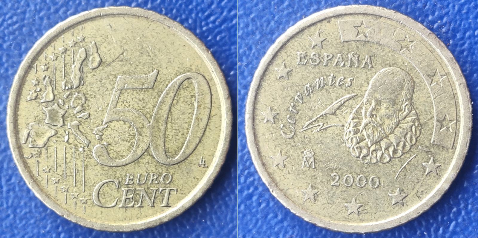 Spain 50 euro cent, 2000