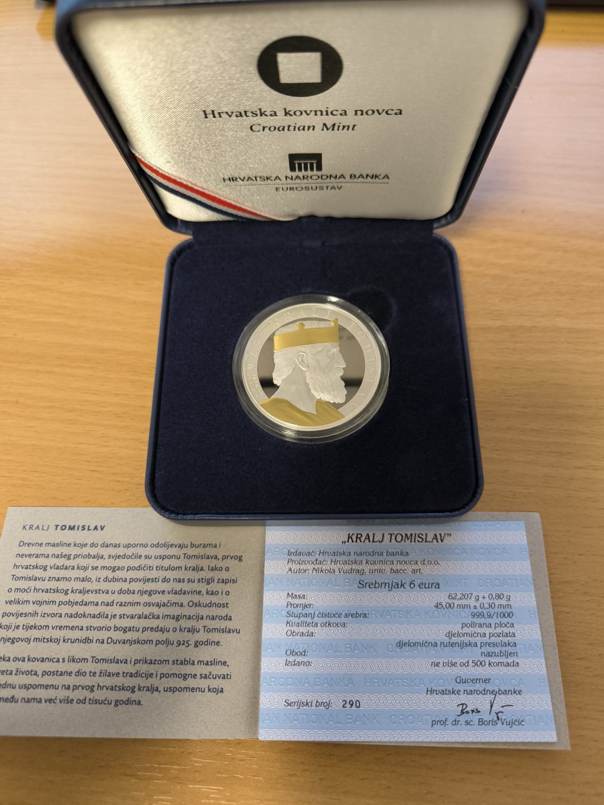 Srebrnjak “Kralj Tomislav” 2 unce