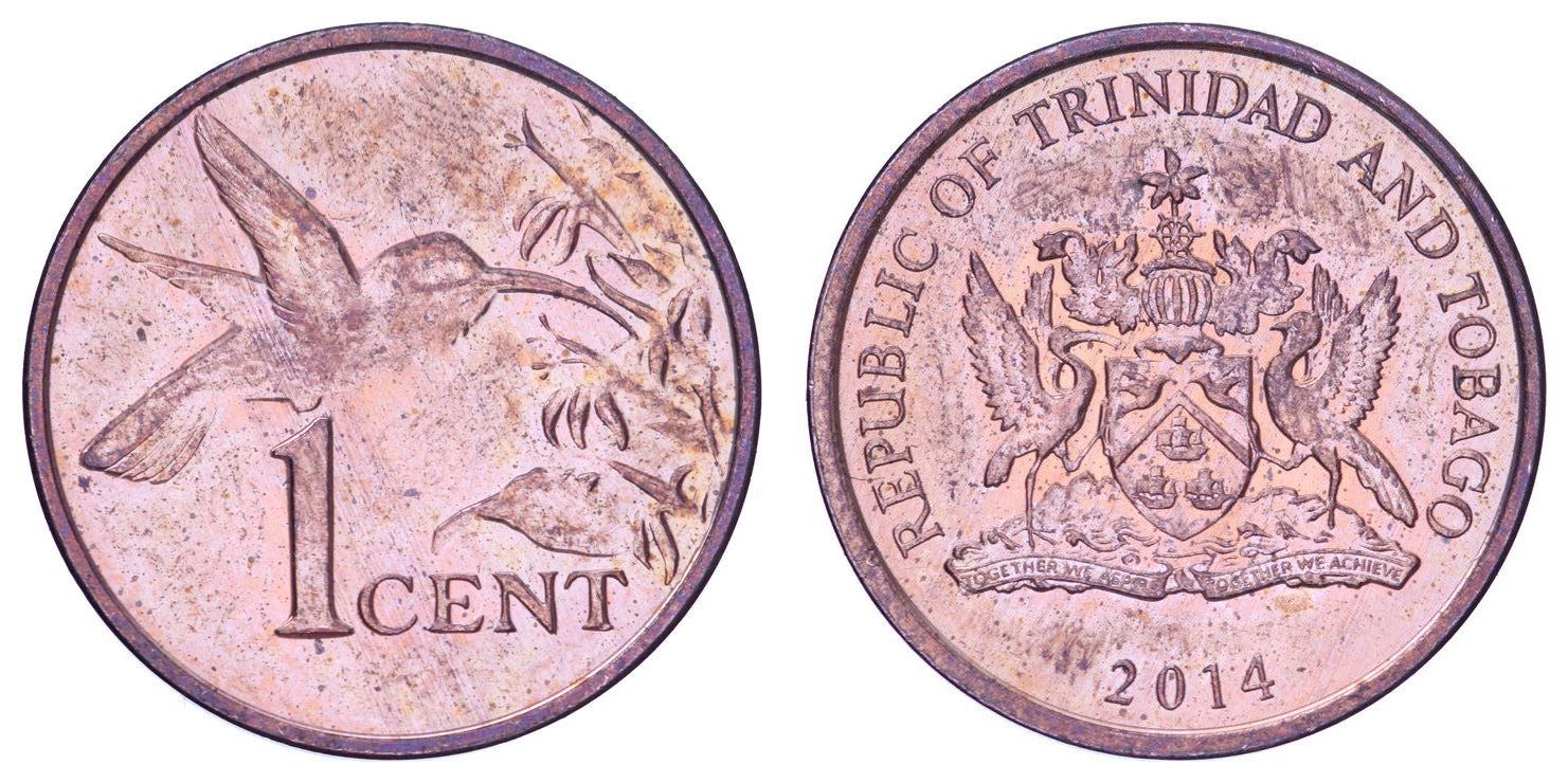 TRINIDAD AND TOBAGO 1 cent 2014 XF- (Ref.br. 10.000.081)