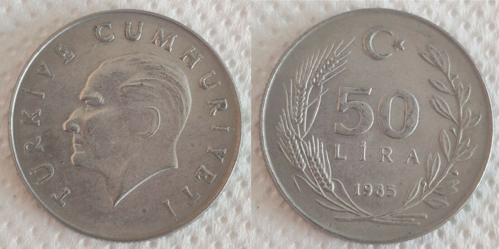 Turkey 50 lira, 1985 **/ 0,70 EURO
