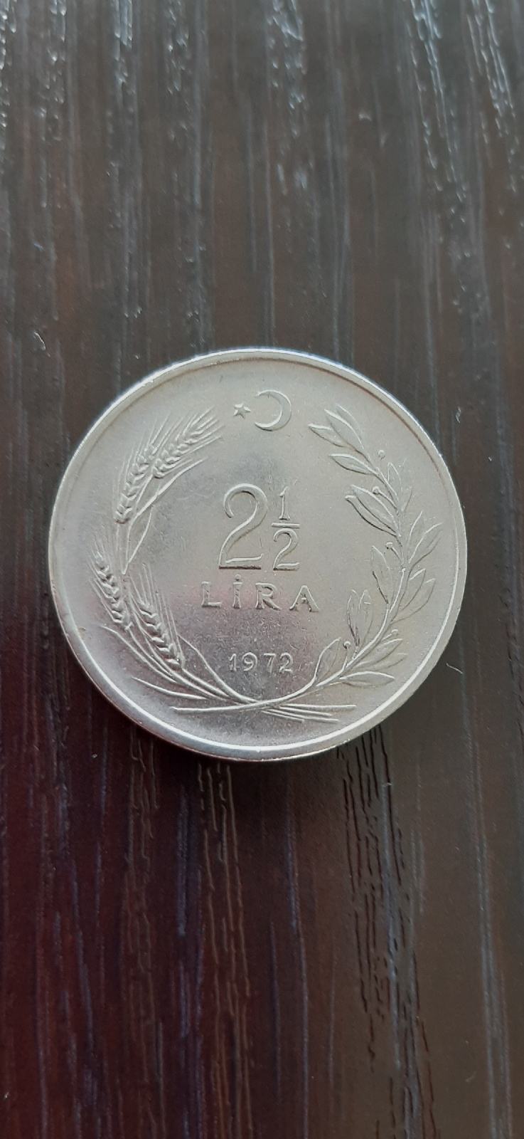 Turska 2 1/2 lira 1972.