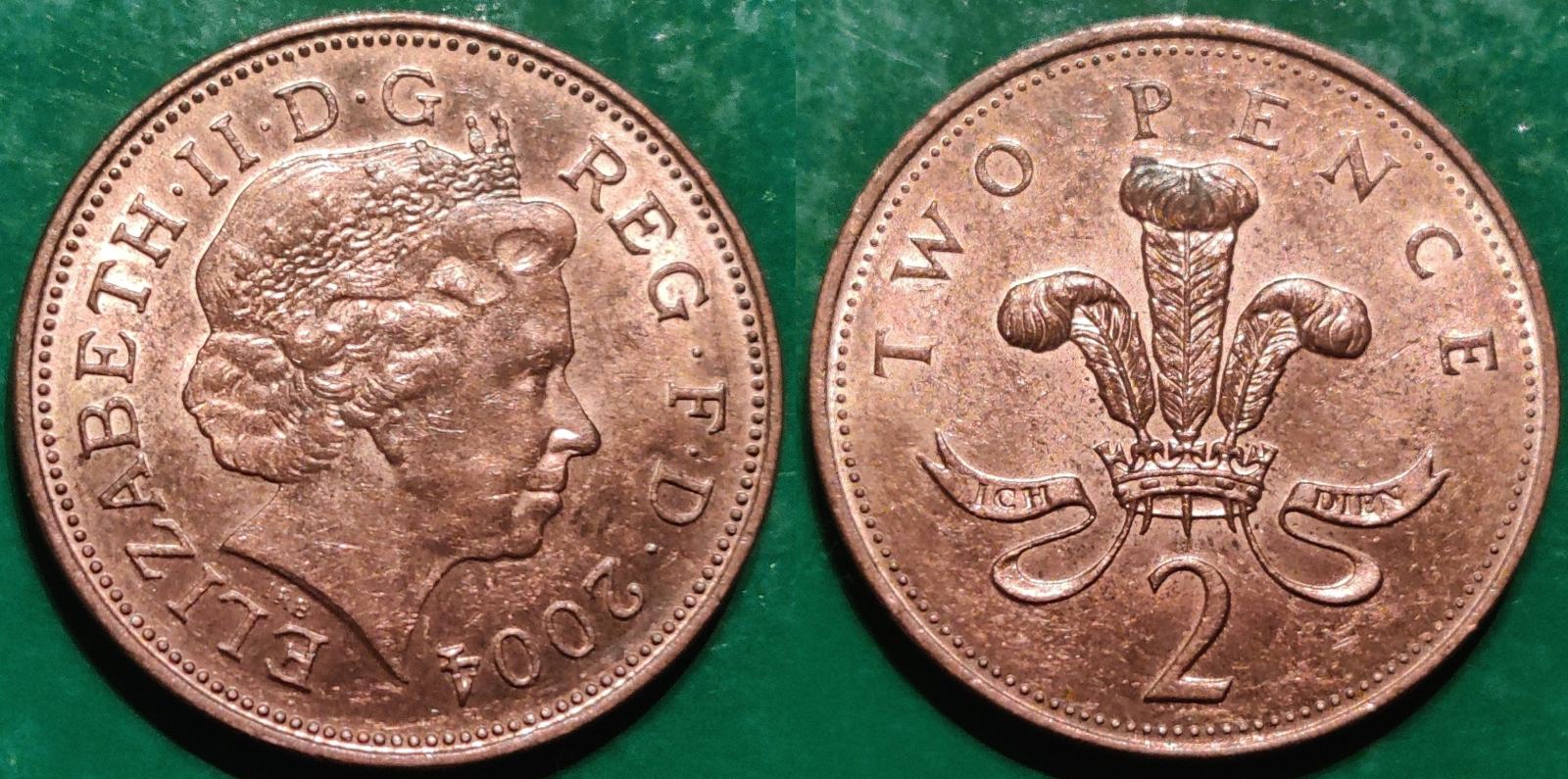 United Kingdom 2 pence, 2004