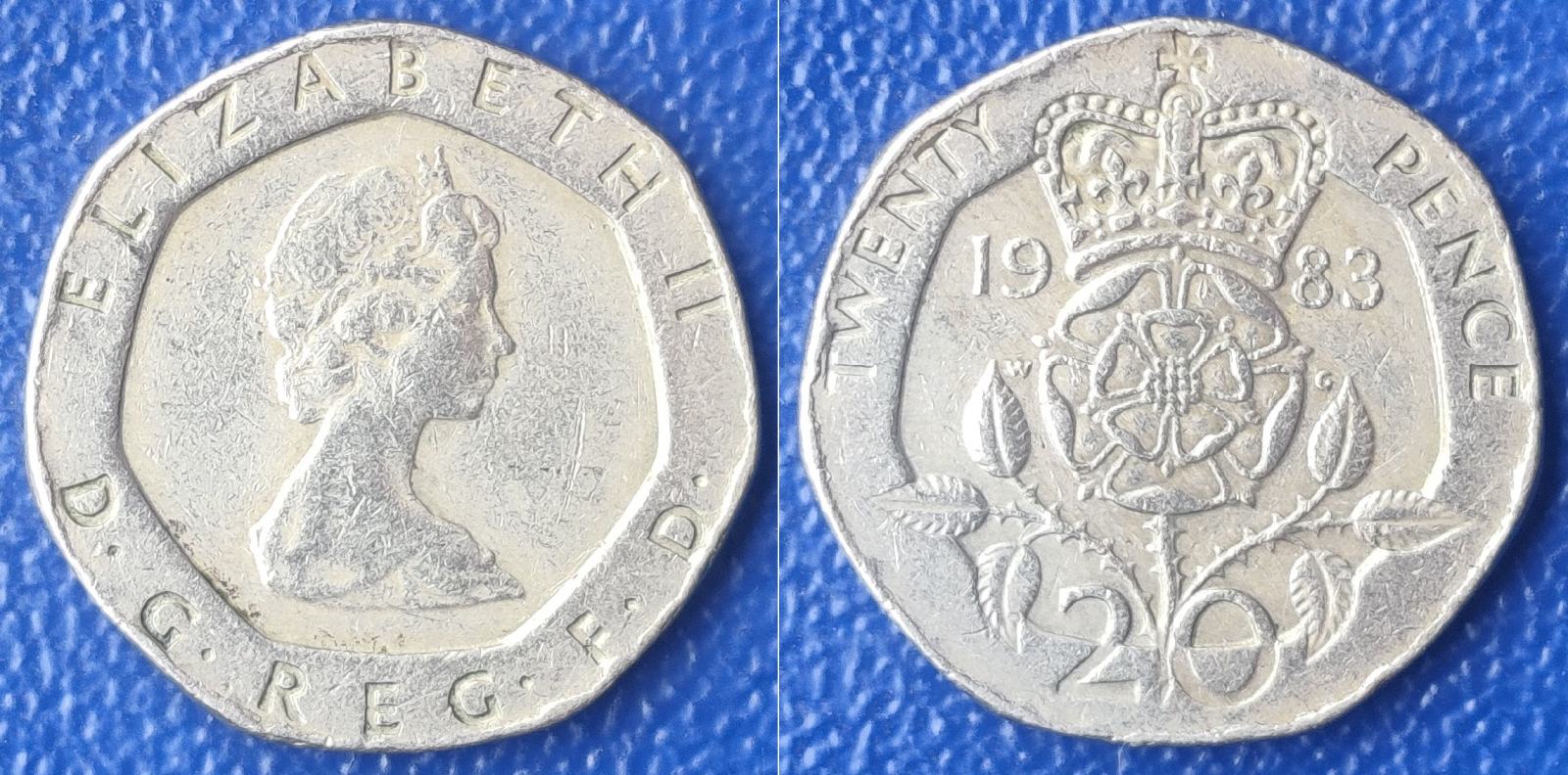 United Kingdom 20 pence, 1983