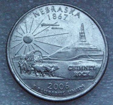UNITED STATES 50 STATE QUARTERS 2006P Nebraska