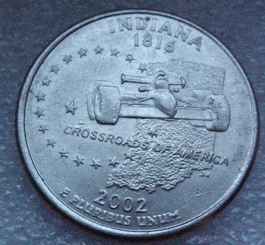 UNITED STATES 50 State Quarters Indiana 2002 P