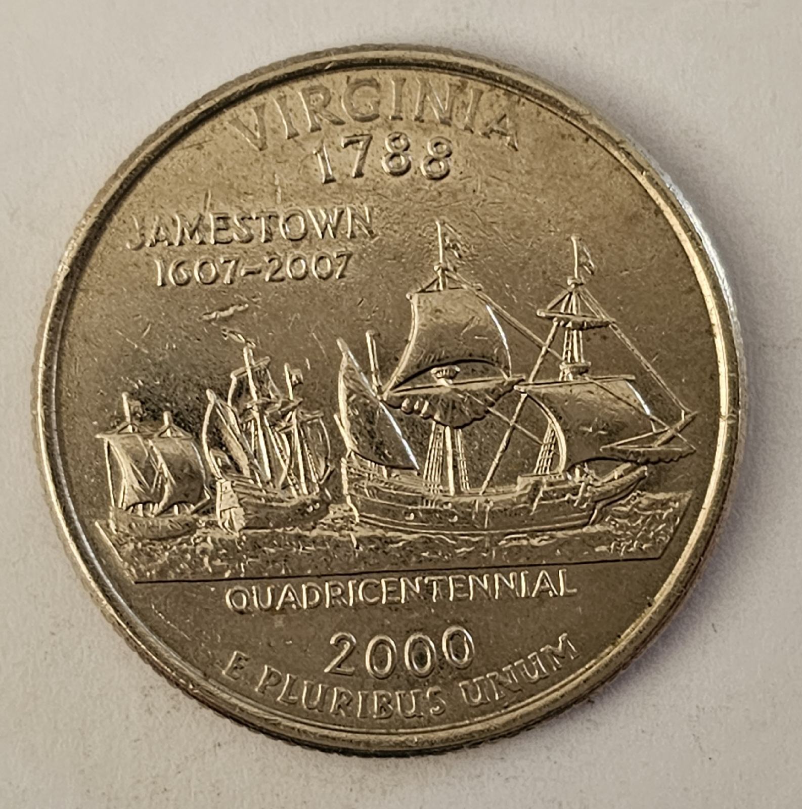 UNITED STATES- QUARTER DOLLAR 2000. P, VIRGINIA