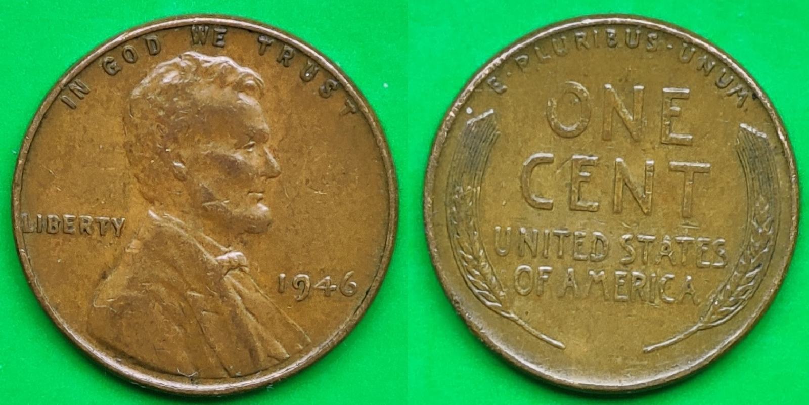 USA 1 cent, 1946