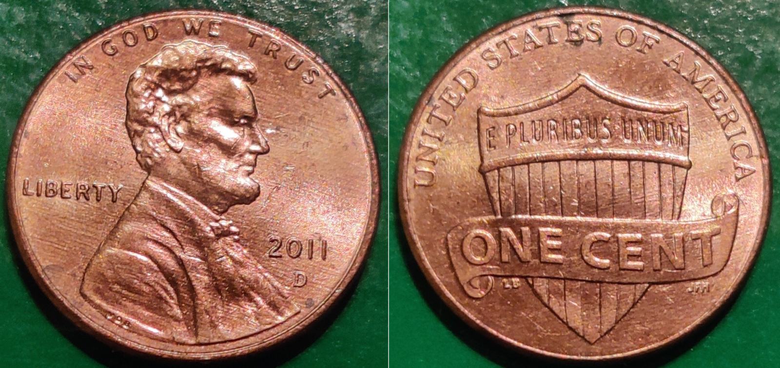 USA 1 cent, 2011 Lincoln Cent D - Denver