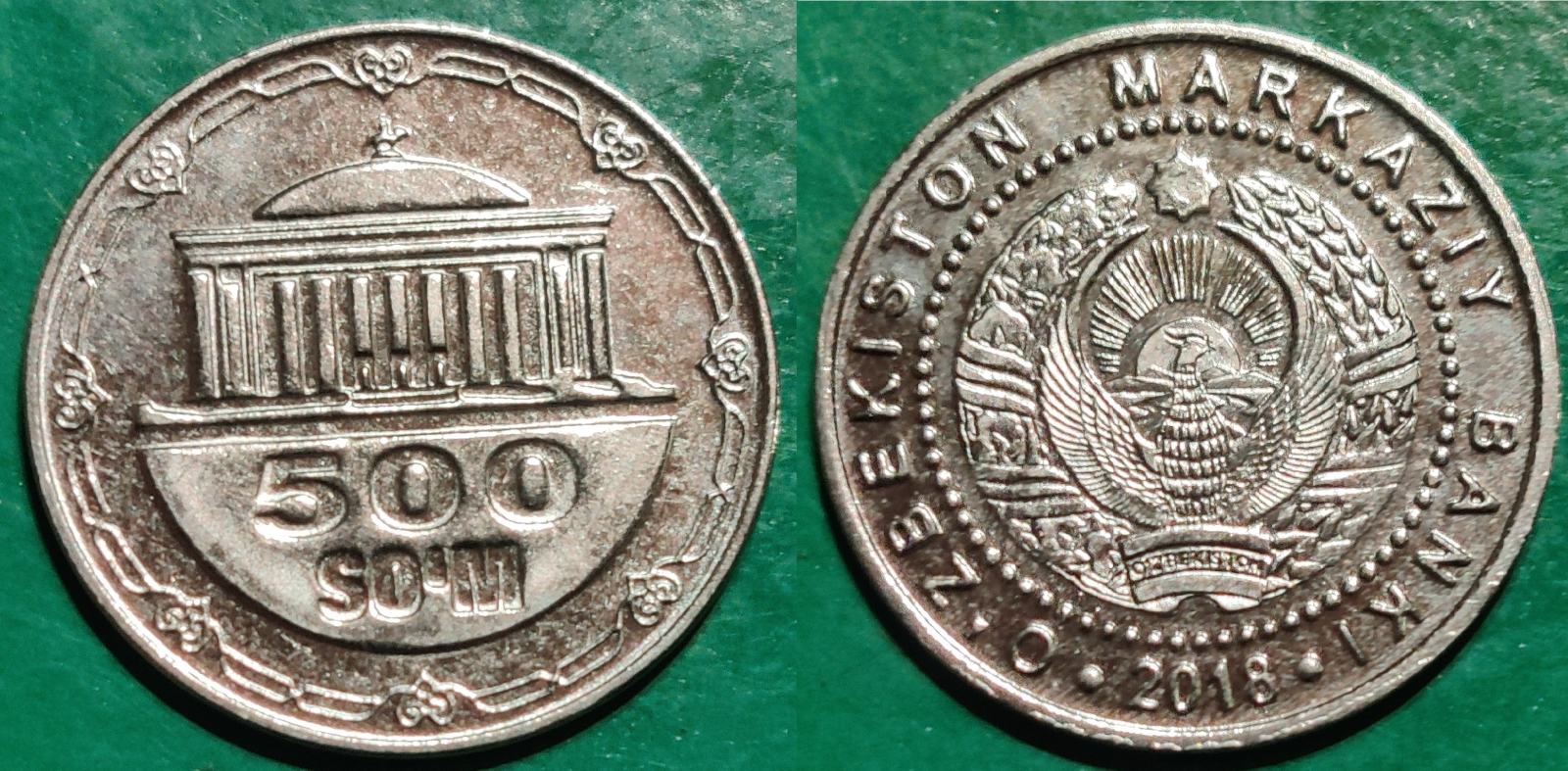 Uzbekistan 500 som, 2018 UNC