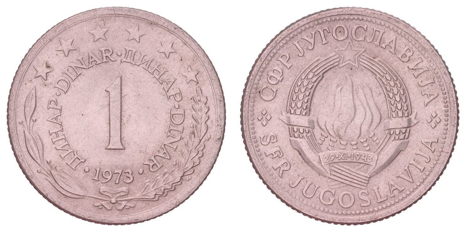 YUGOSLAVIA 1 dinar 1973 UNC- (Ref.br. K-002.017)