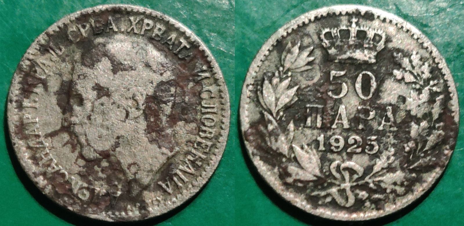 Yugoslavia 50 para, 1925