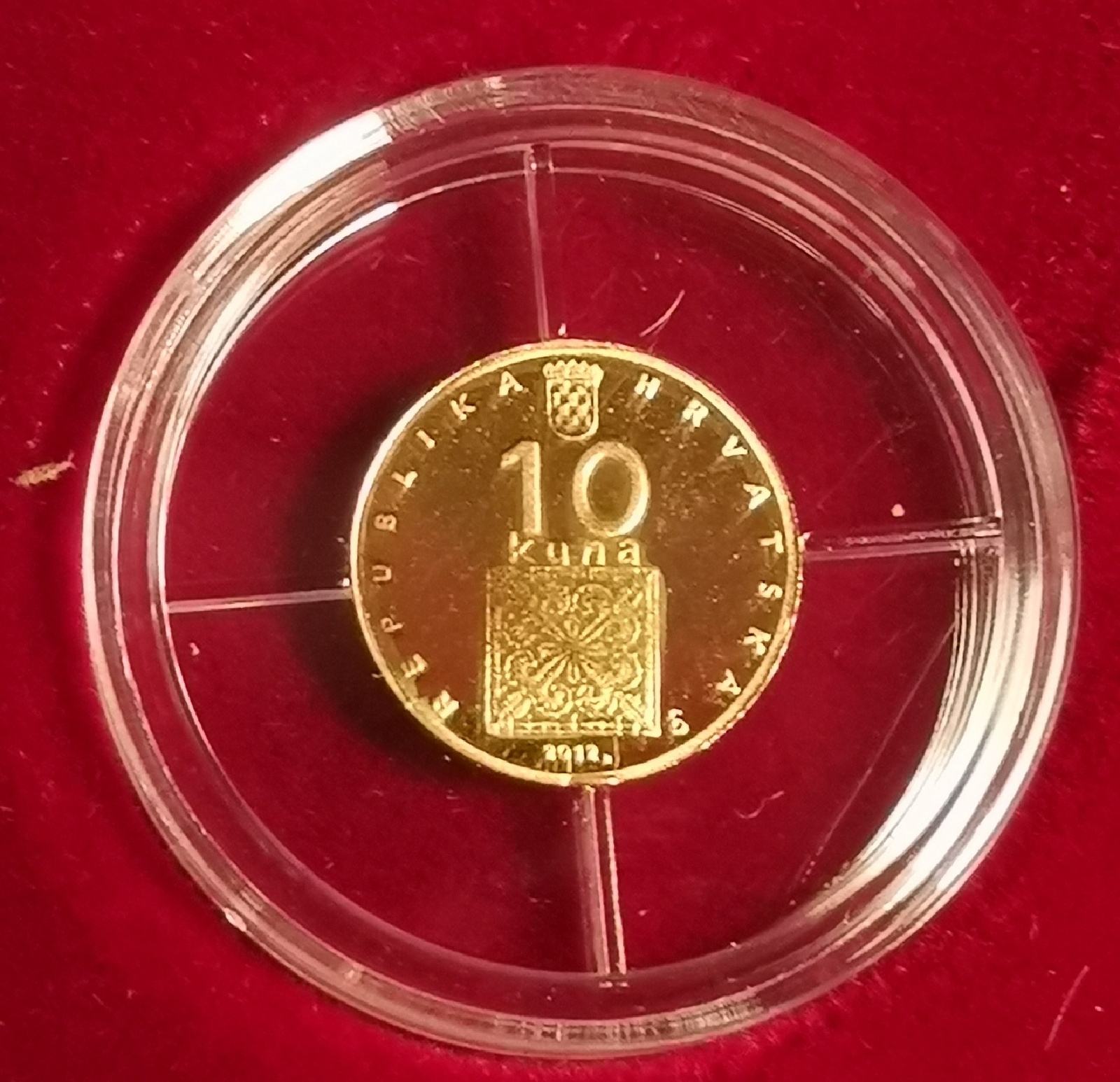 ZLATNIK 10 KUNA Čipkarstvo rođenje-krštenje-pričest-krizma-diploma..