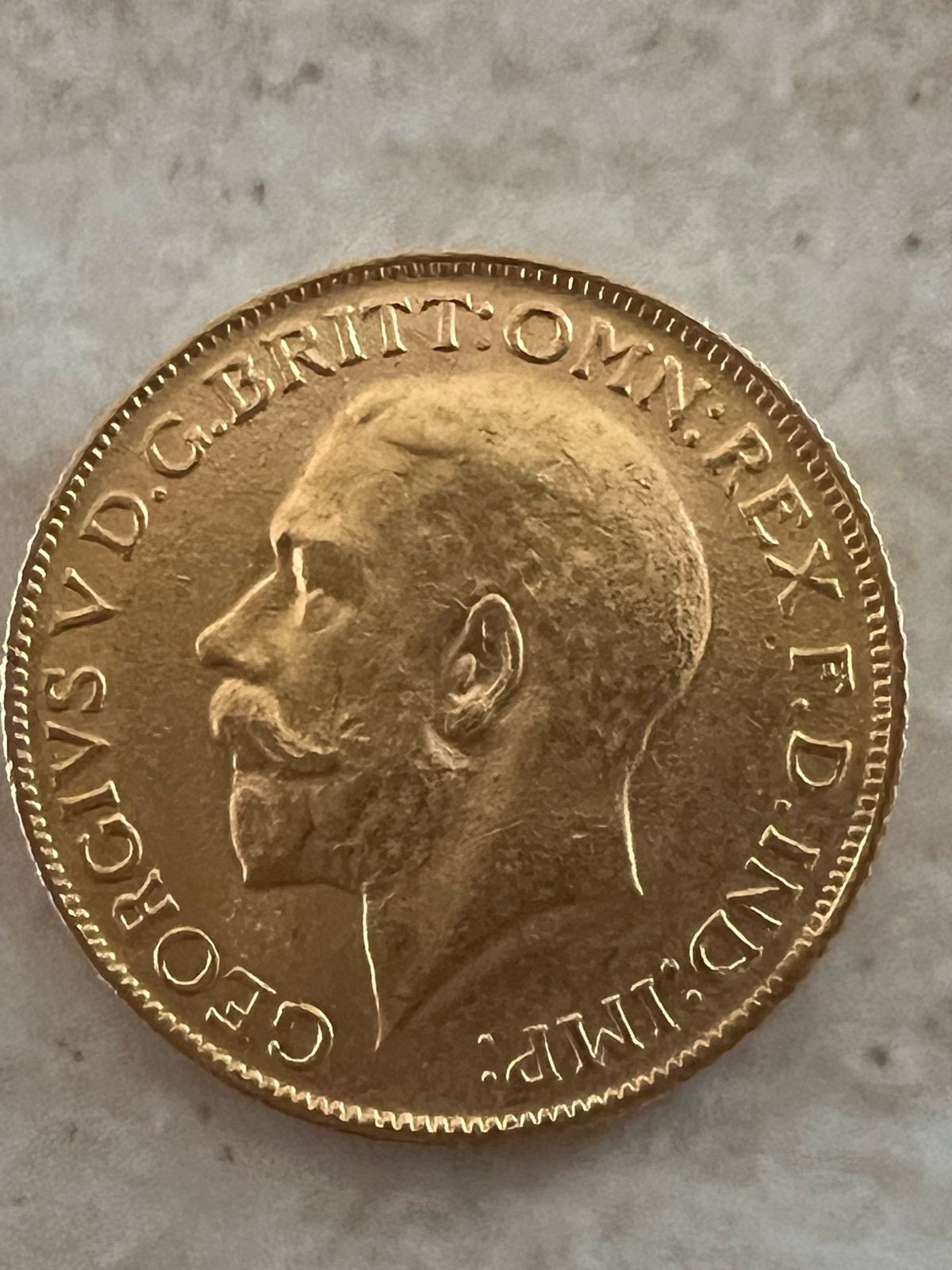 Zlatnik King George V iz 1919