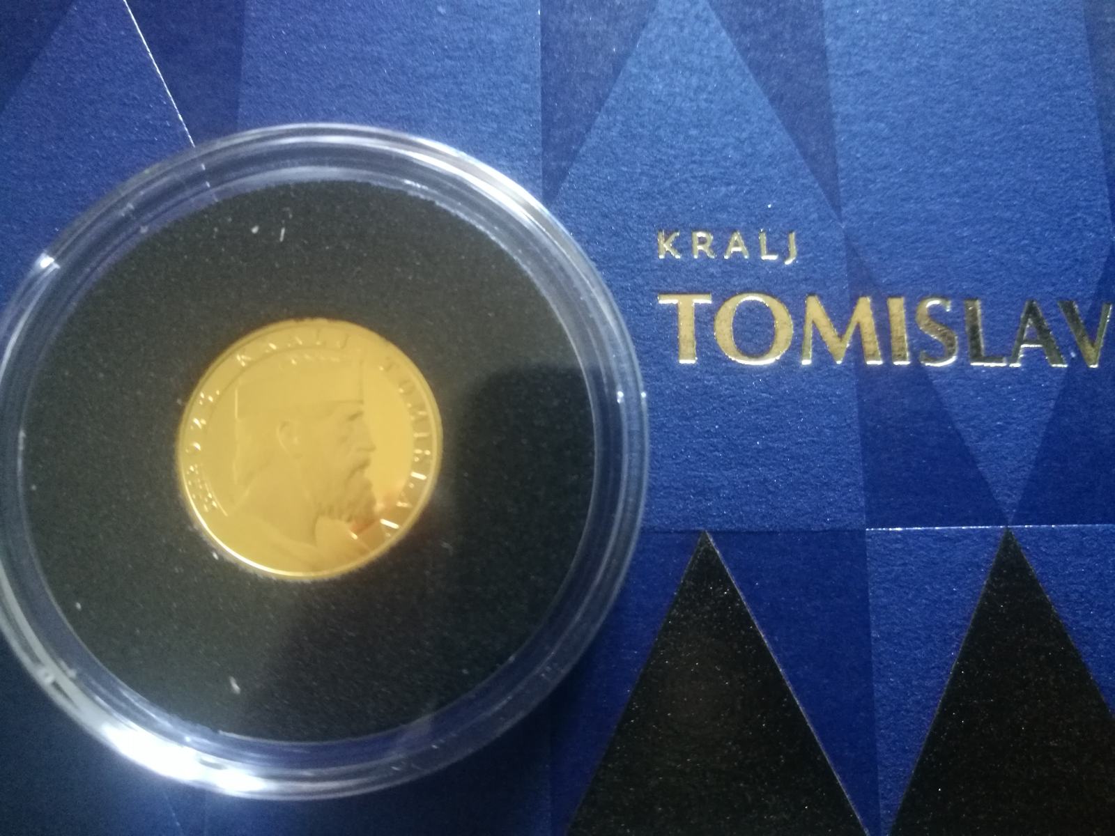 Zlatnik - KRALJ TOMISLAV - izdan u samo 1000 primjeraka - CERTIFIKAT