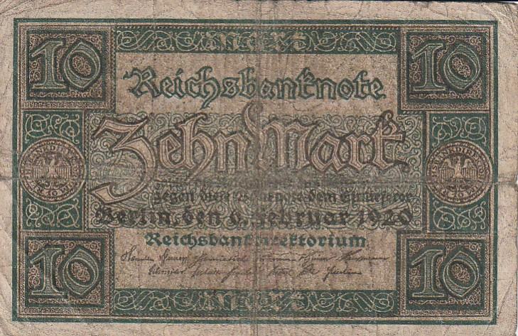 10 MARK BERLIN 1920